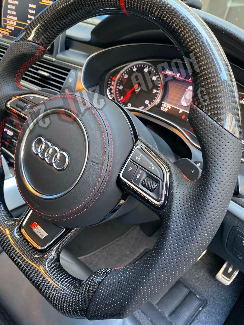 Audi A7 Carbon fibre steering wheel, Car Accessories, Accessories on ...