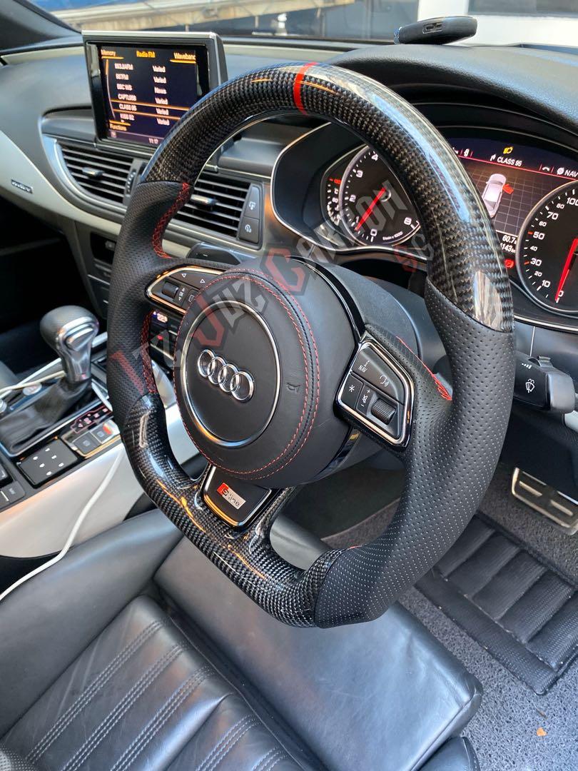Audi A7 Carbon fibre steering wheel, Car Accessories, Accessories on ...