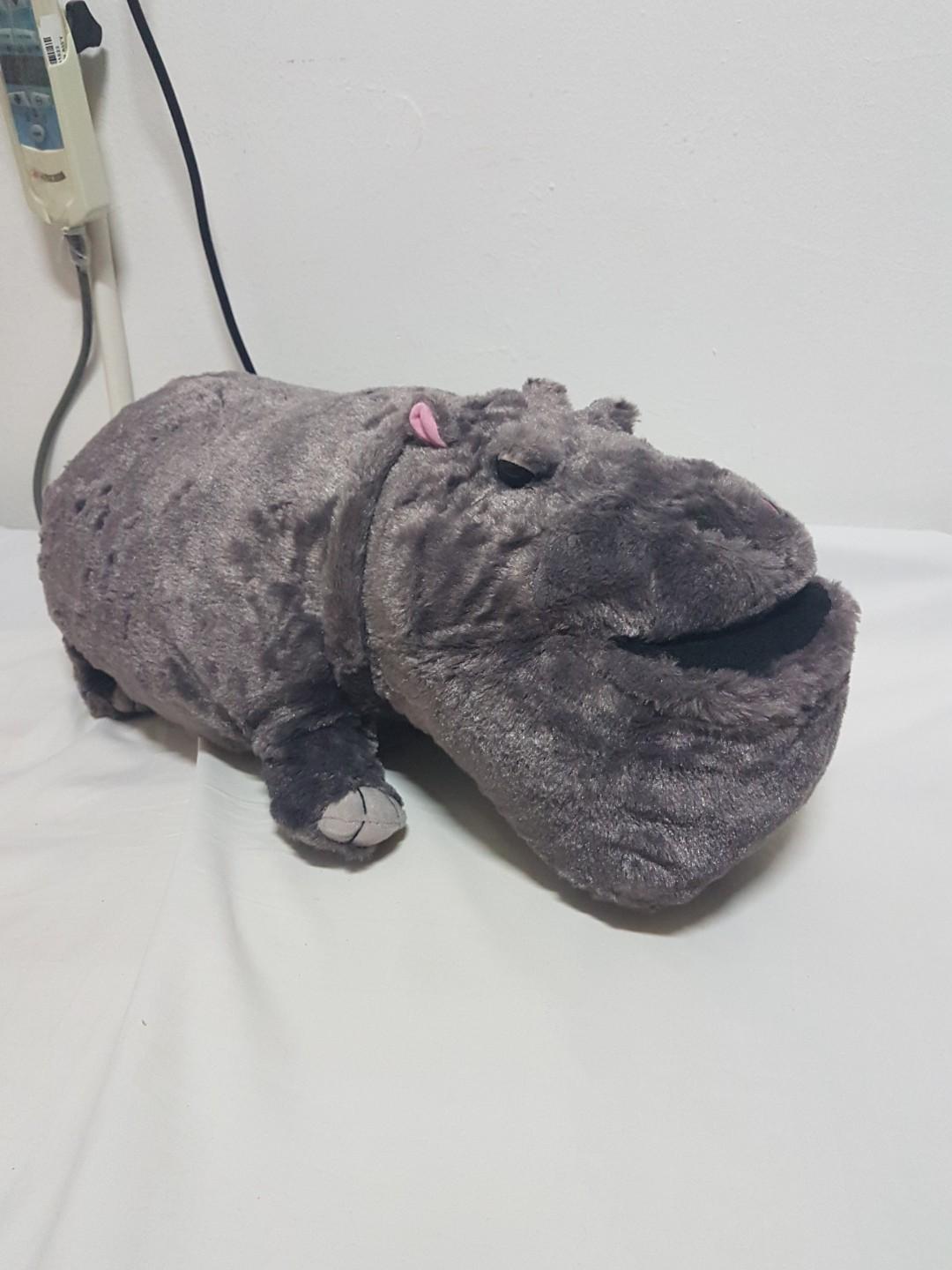 Authentic Large (Big) Panda's Ana Hippopotamus (Badak Air) Plush Soft ...