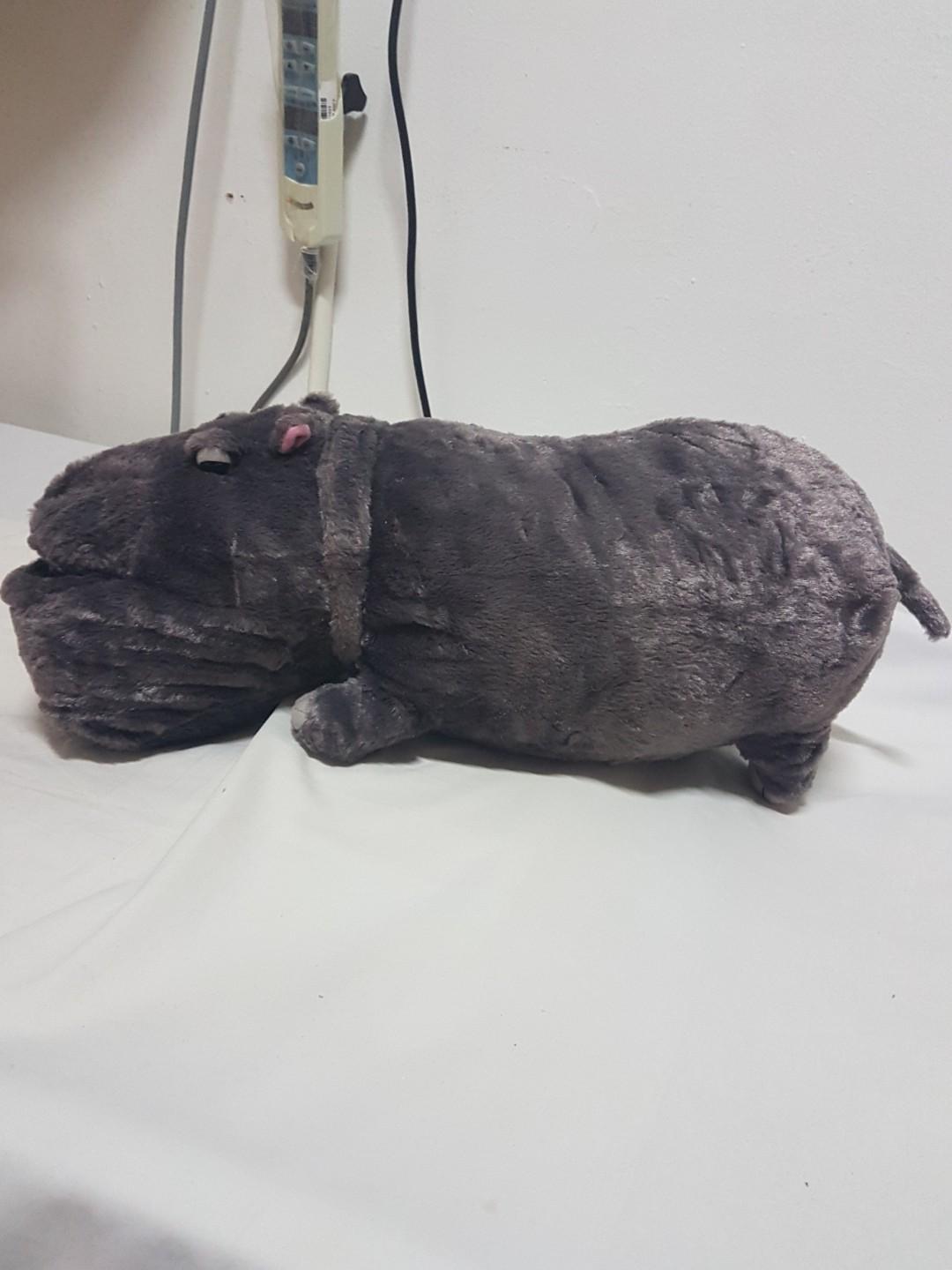 Authentic Large (Big) Panda's Ana Hippopotamus (Badak Air) Plush Soft ...