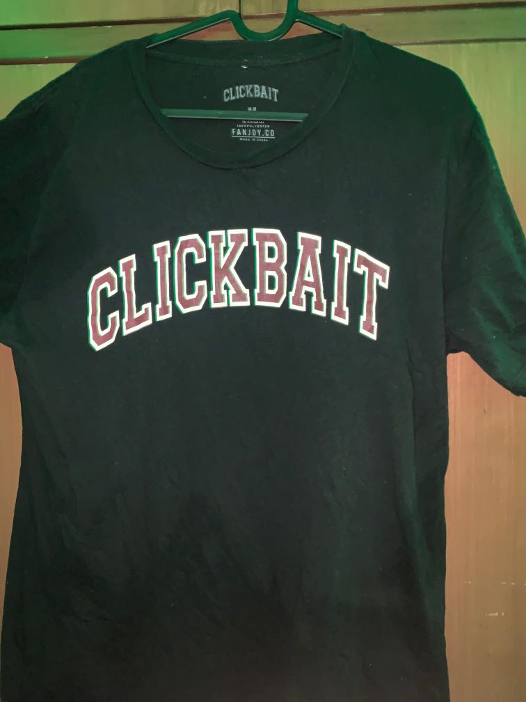 Clickbait Merch (David Dobrik) authentic, Men's Fashion, Clothes, Tops ...
