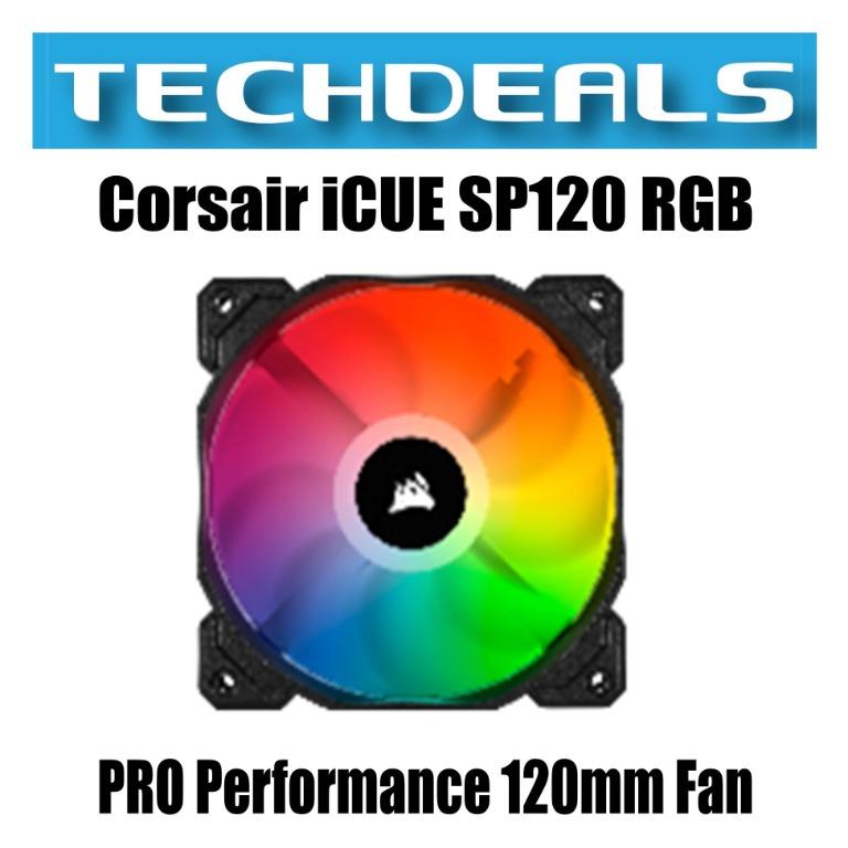 Corsair iCUE SP120 RGB PRO Performance 120mm Fan, Computers & Tech ...