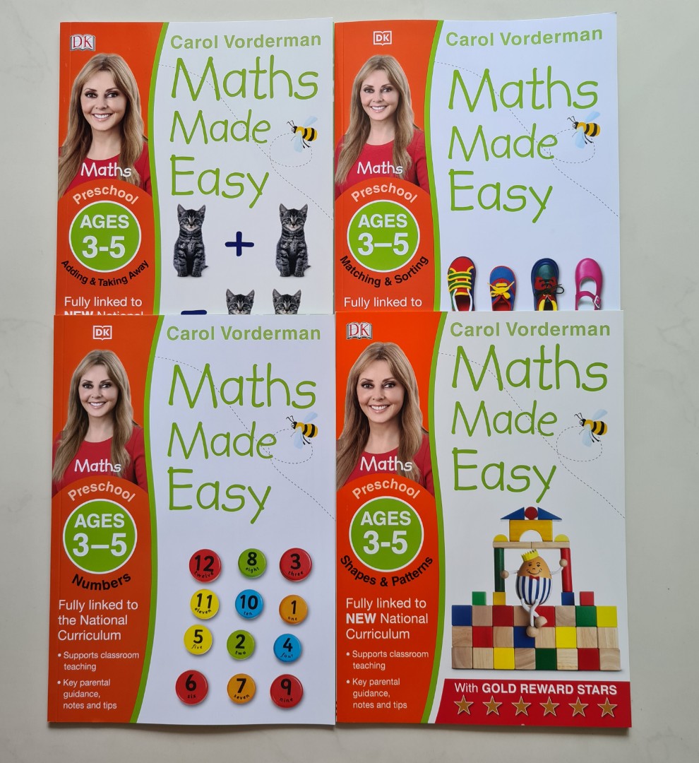 DK Maths Made Easy Ages 3-5 Preschool, Books & Stationery, Children's ...