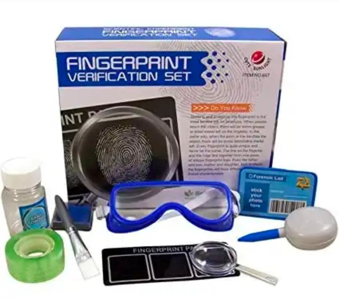 Fingerprint Verification Detective Forensic Science Exploration Kit for ...