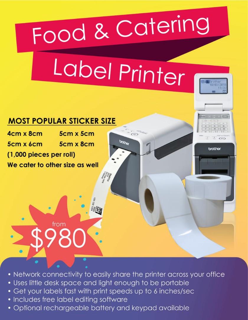 Food and Catering Label Printer, Hobbies & Toys, Stationery & Craft ...