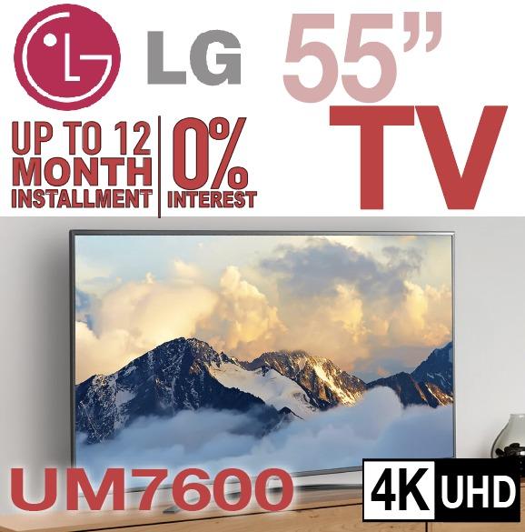 LG TV UM7600 55", TV & Home Appliances, TV & Entertainment, TV on Carousell