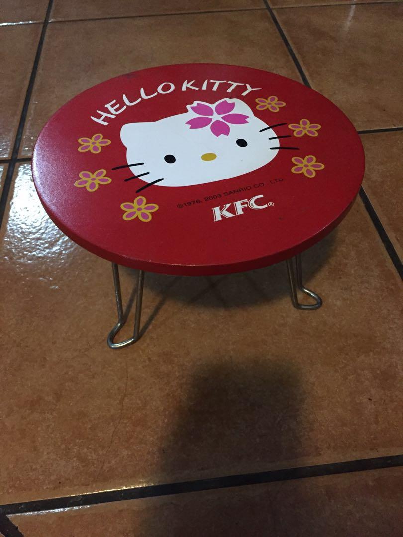 Limited Edition Hello Kitty KFC mini table, Babies & Kids, Baby Nursery ...