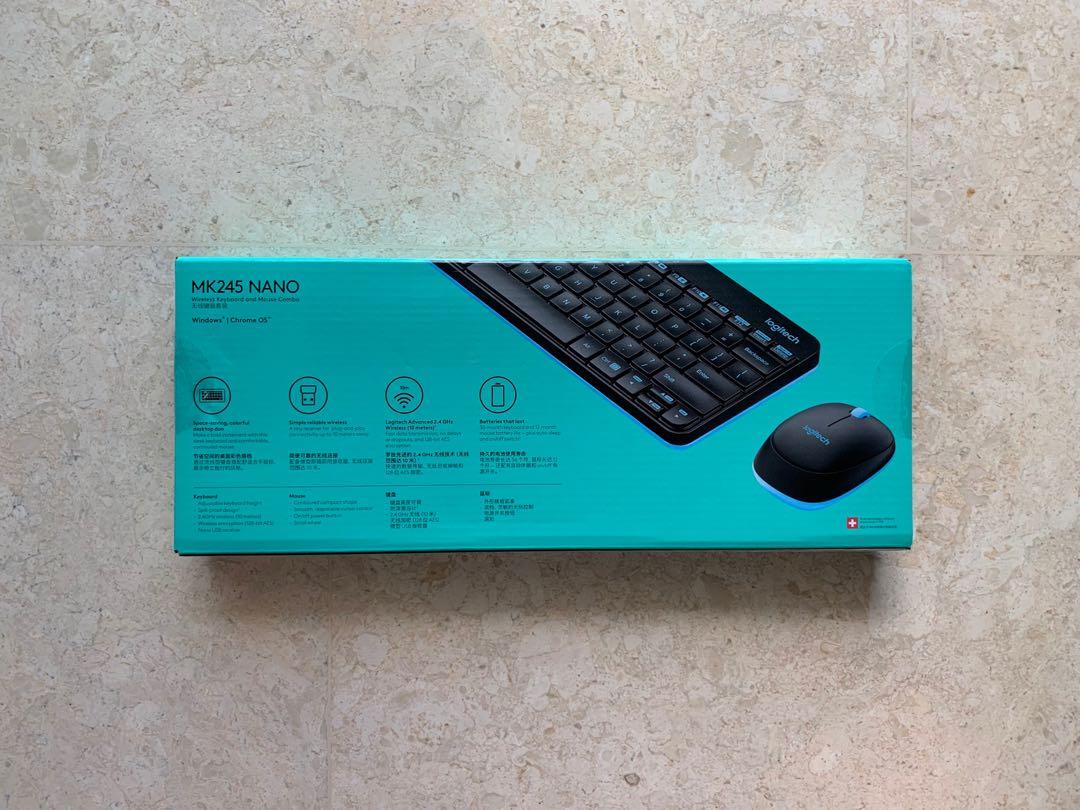 Logitech Mk245 Nano Wireless Keyboard And Mouse Combo Computers And Tech Parts And Accessories