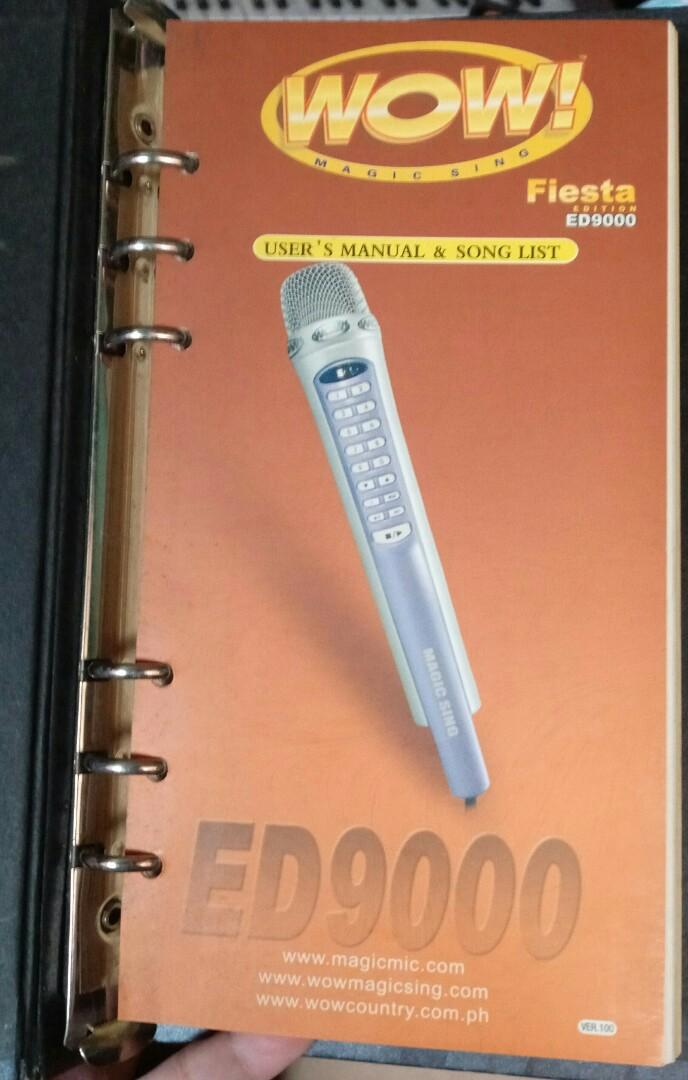 SALE Magic Sing ed 9000 Set!, TV & Home Appliances, TV & Entertainment ...