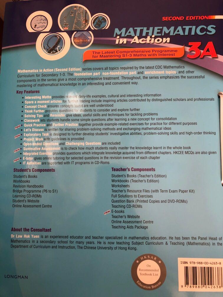Mathematics In Action Book 3A& 3B( with Supplementary Exercise 3A&B ) F ...