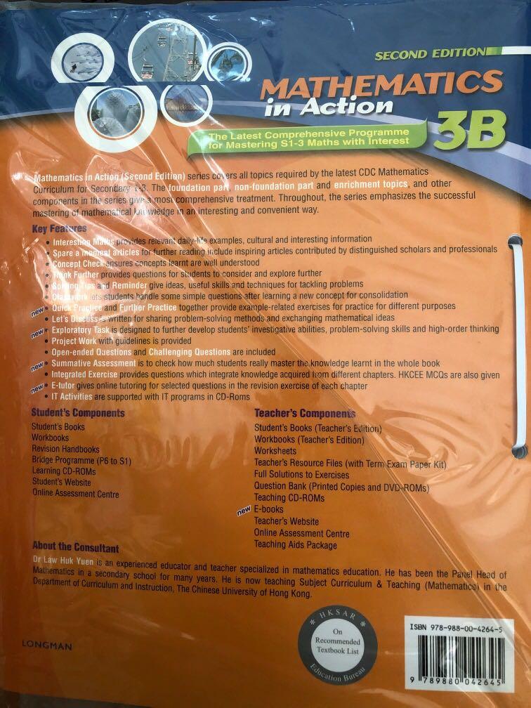 Mathematics In Action Book 3A& 3B( with Supplementary Exercise 3A&B ) F ...