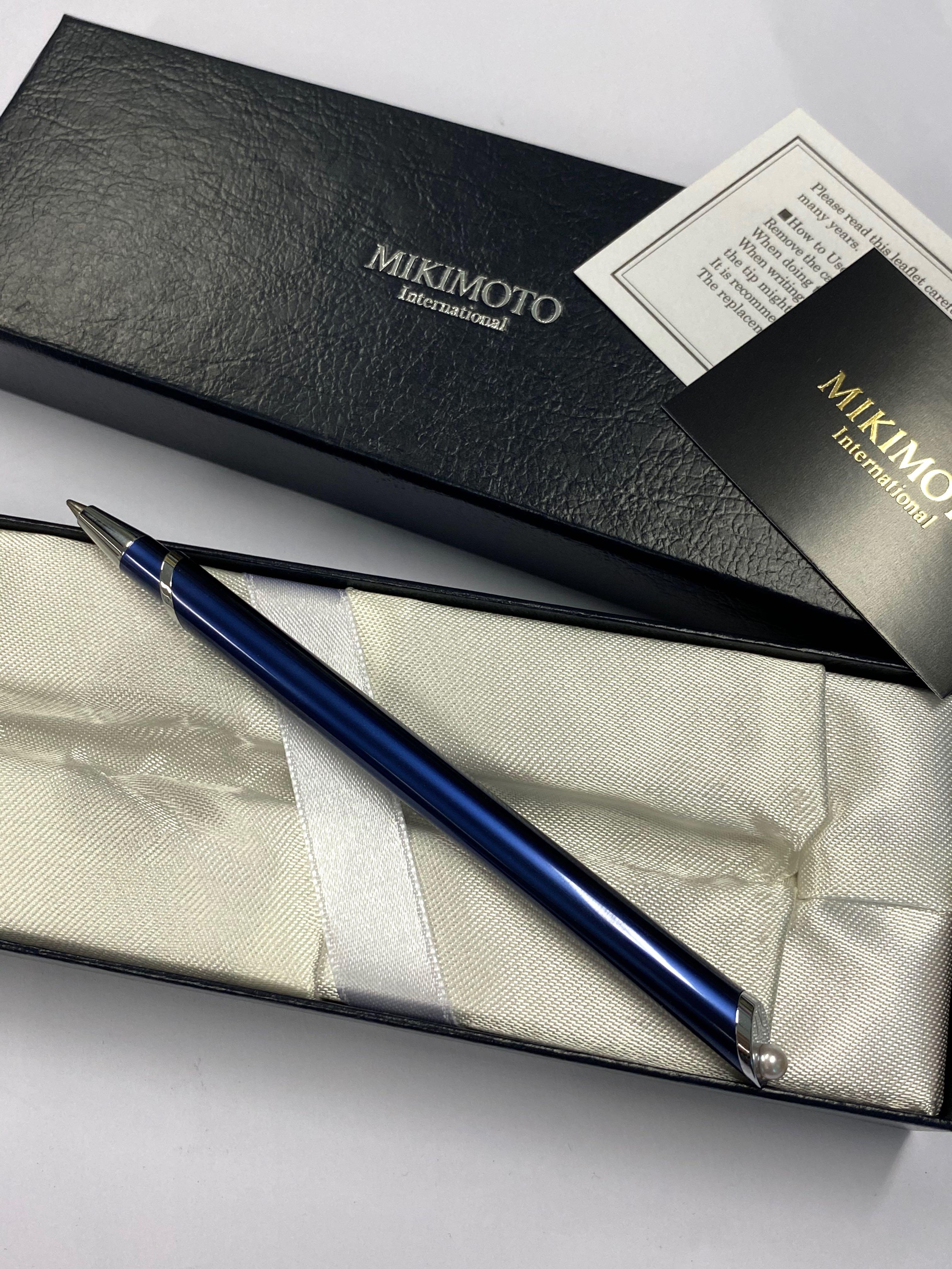 Mikimoto ball-point pen with pearl Japan gift 日本珍珠筆, 興趣及遊戲, 手作＆自家設計, 文具 ...