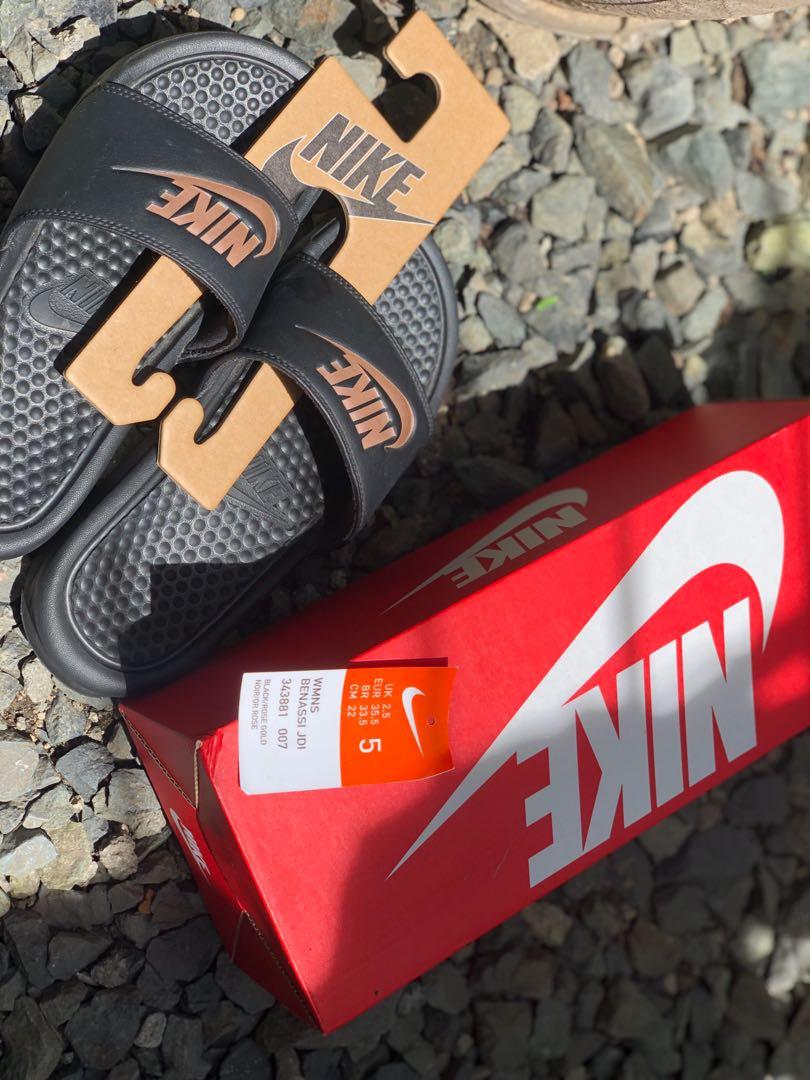 Nike Benassi Slides Womens Fashion Footwear Flats And Sandals On Carousell