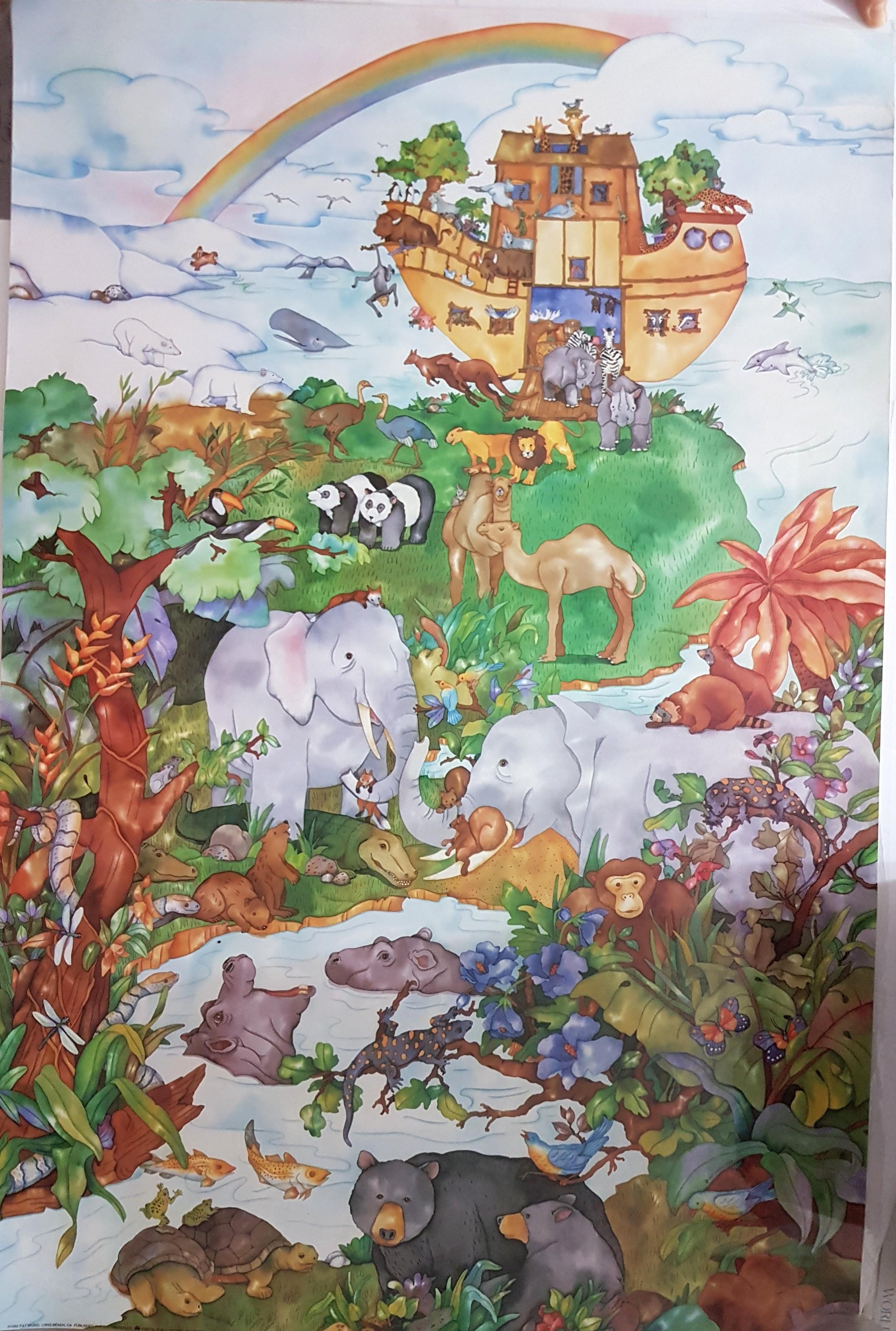 Noah's Ark Poster (Laminated), Hobbies & Toys, Stationery & Craft, Art ...