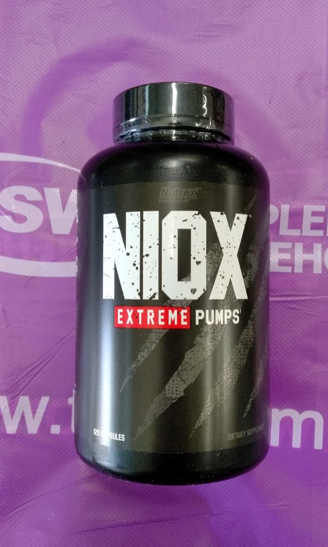 Nutrex Niox Extreme Pumps 120 capsules, Health & Nutrition, Health ...