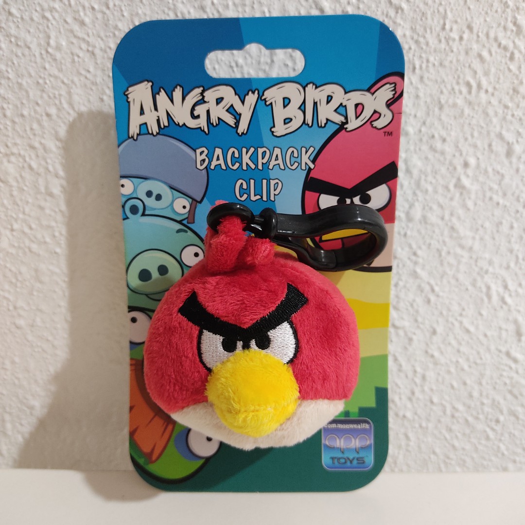 Original Angry Birds Angry Young Man (Red Bird) Backpack Clip, Hobbies ...