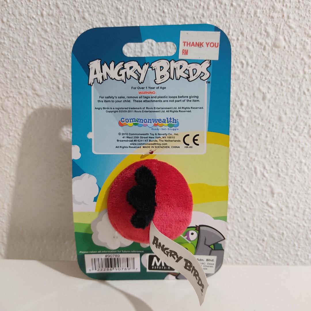 Original Angry Birds Angry Young Man (Red Bird) Backpack Clip, Hobbies ...