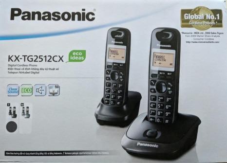 Panasonic KX-TG2512CX Twin Dect Digital Cordless Phone, TV & Home Appliances, TV & Entertainment ...