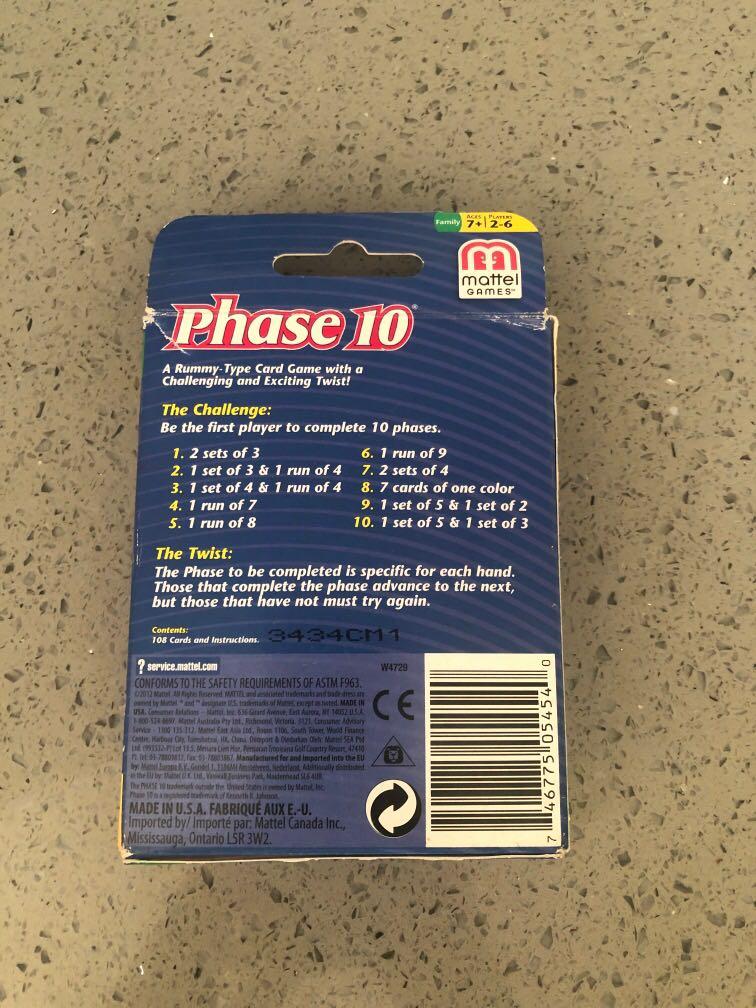 Phase 10 Original, Hobbies & Toys, Toys & Games on Carousell