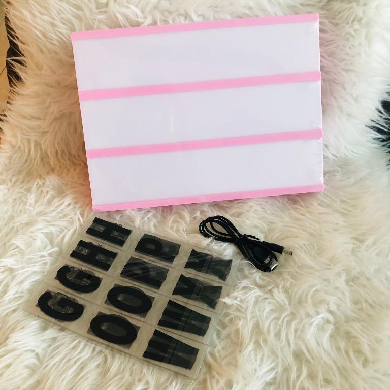 Valentine's Day | Celebration | PINK Light Box | A4 size Light Box ...