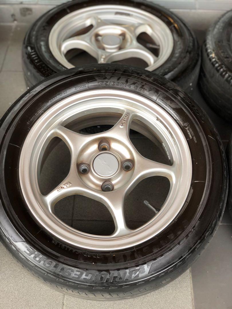 Sport Rim Enkei RPO1 14 inci pcd100, Auto Accessories on Carousell