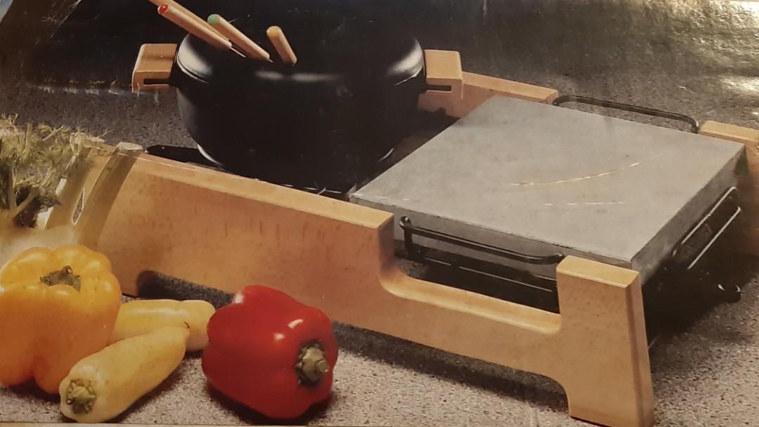 Staub Hot Stone Grill & Fondue Set, Furniture & Home Living ...