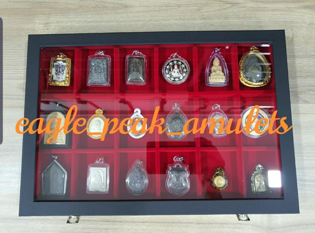 Thai Amulet Display box 18 slot Red, Hobbies & Toys, Memorabilia ...
