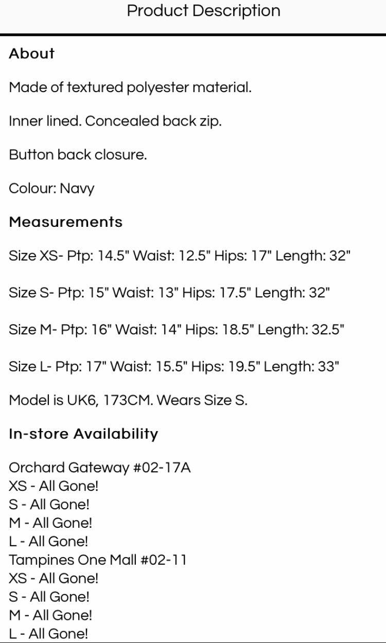 The Tinsel Rack Jory Flutter Dress - Navy, Women's Fashion, Tops ...