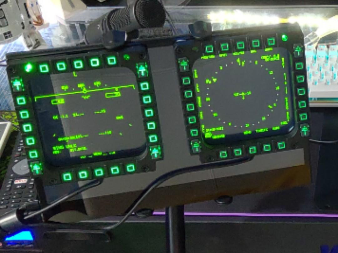 Thrustmaster Cougar MFD flight sim Local Warranty, Video Gaming, Gaming ...