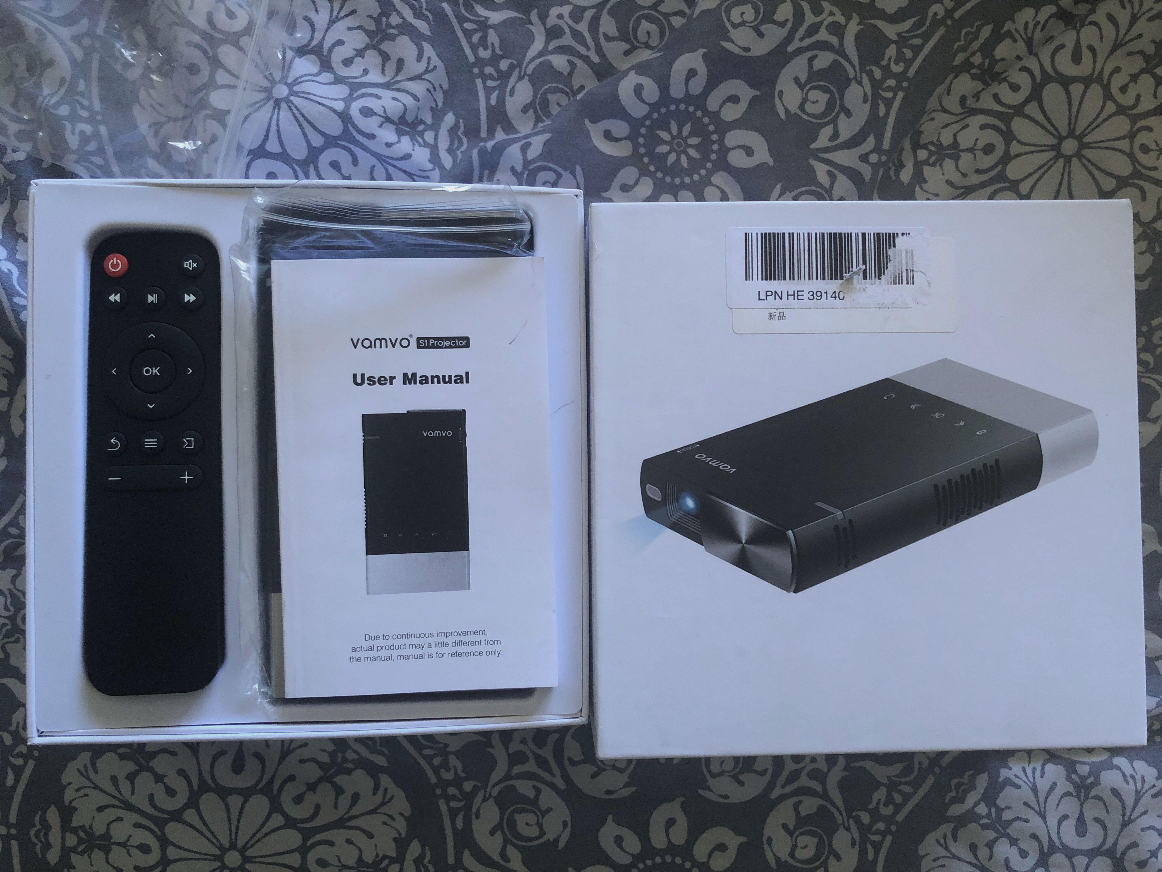 Vamvo S1 ultra mini projector 1800 lumens, Electronics, Others on Carousell