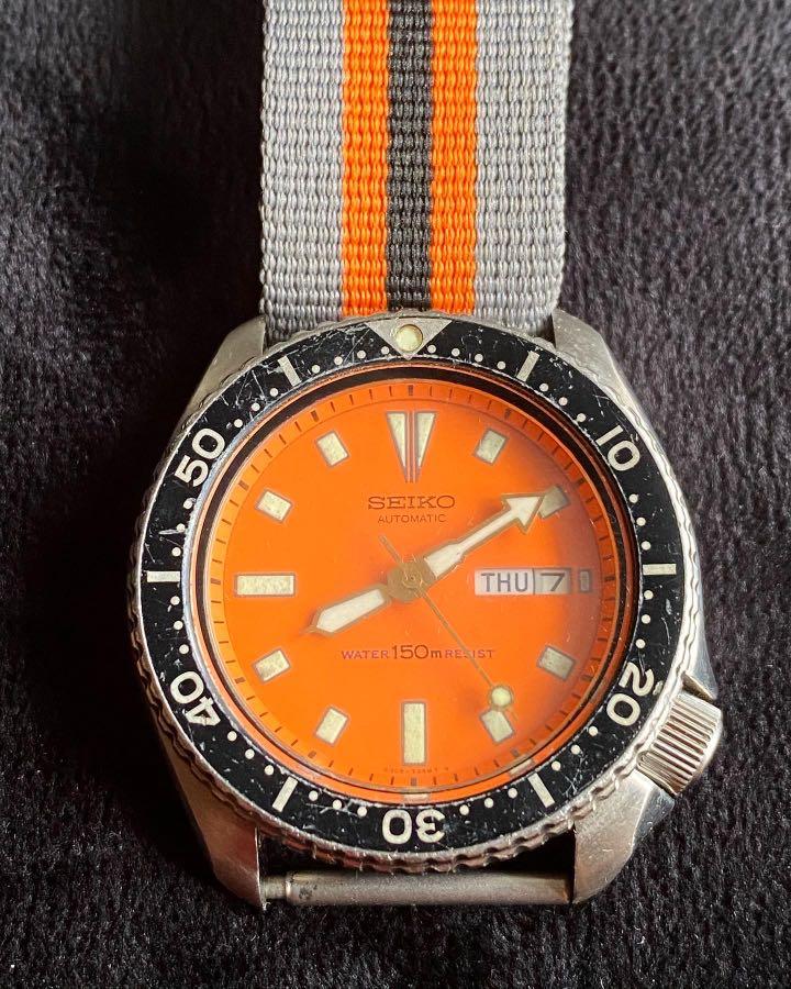 Vintage seiko orange diver 6309 729B 1982 150M, Men's Fashion, Watches ...