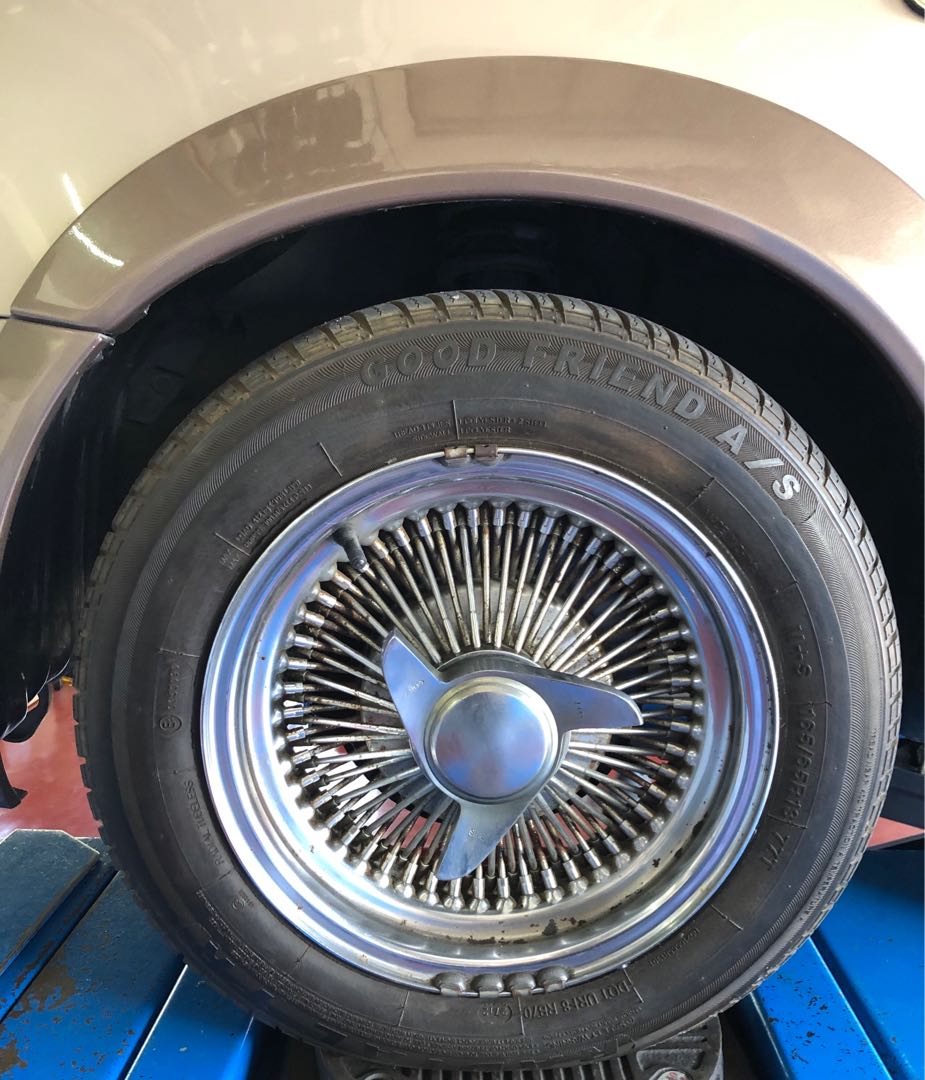 Wire retro magwheels, set of 4, Car Parts & Accessories, Mags and Tires ...