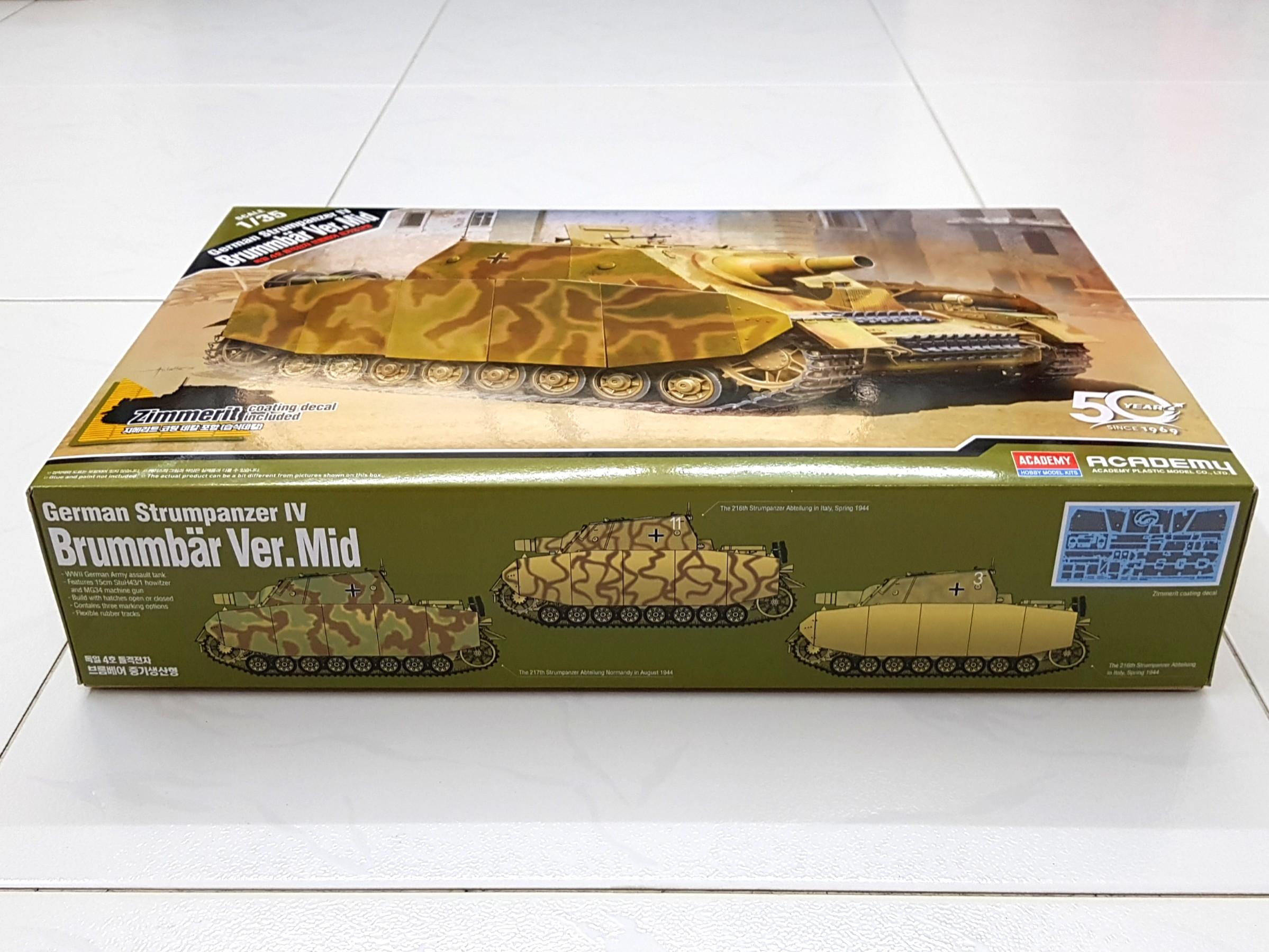 1/35 #13525 Academy German Sturmpanzer IV Brummbar Ver. Mid c/w ...