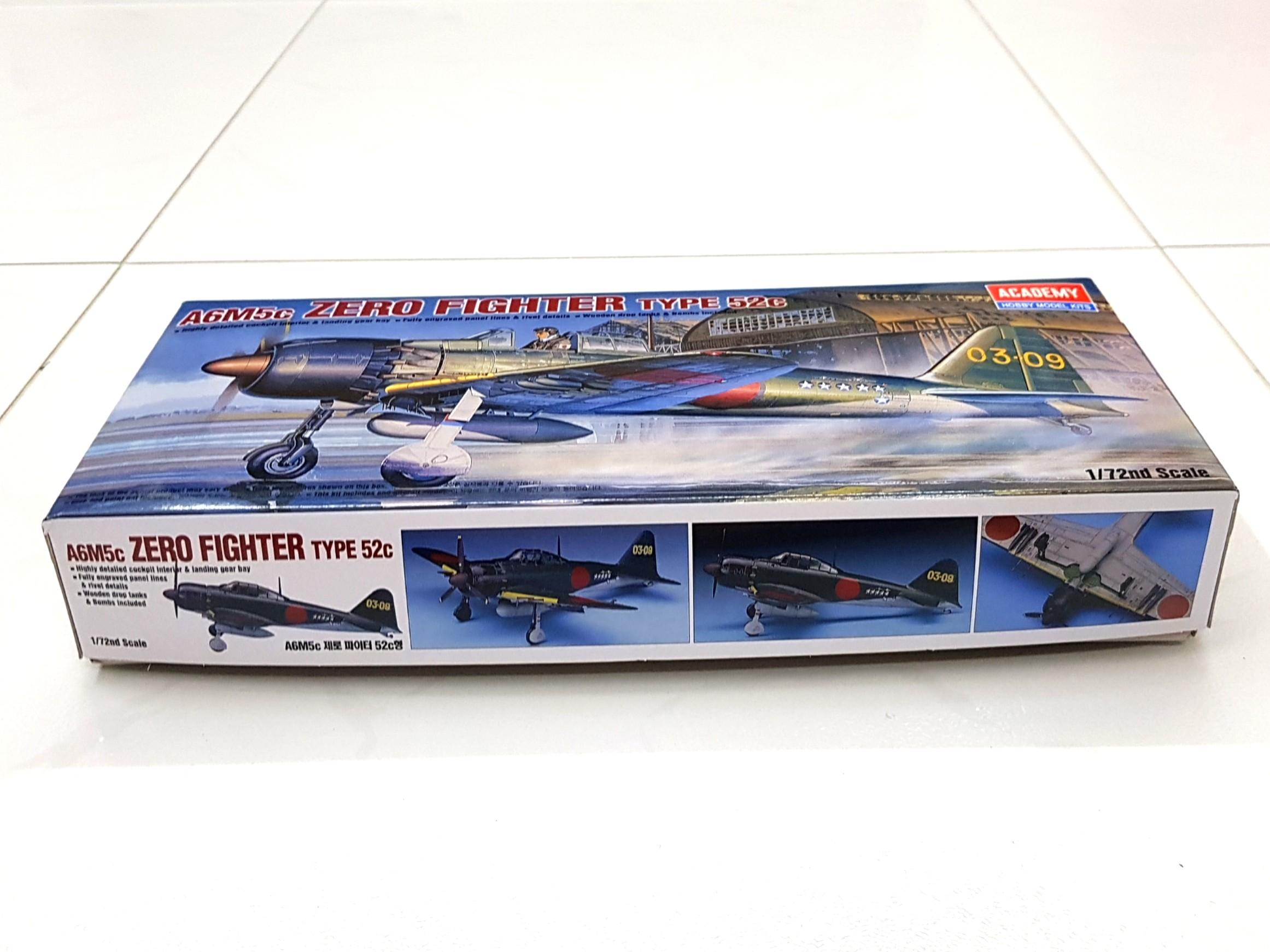 1/72 #12493 Academy Japanese Fighter A6M5c Zero Fighter Type 52c "Ace ...