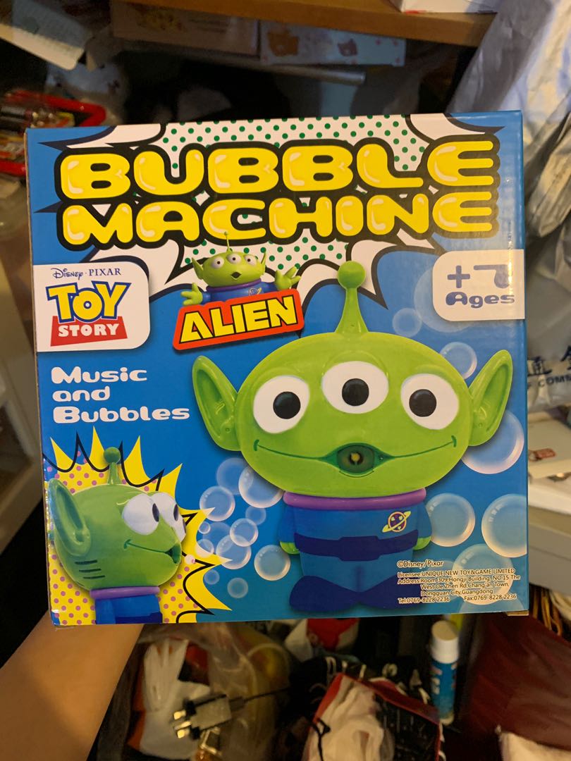 三眼仔 泡泡機 有聲有燈 toy story 反斗奇兵 alien bubble machine Disney Pixar, 兒童＆孕婦用品 ...