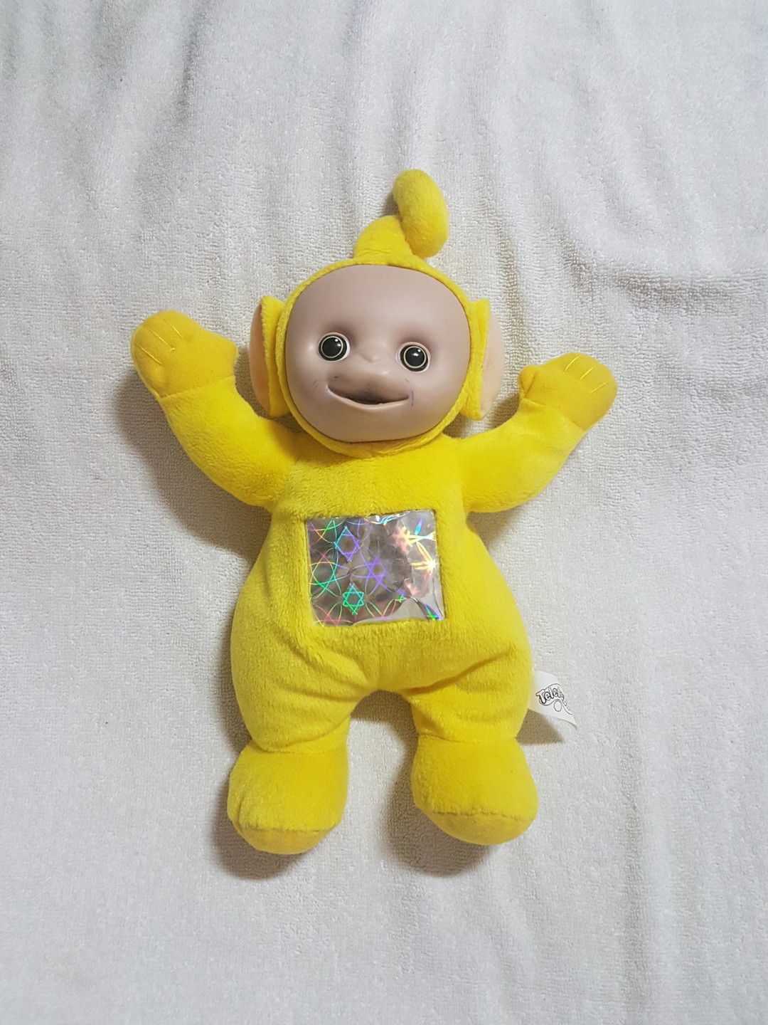 Authentic Vintage Yellow Teletubbies Laa Laa Plush Soft Toy, Hobbies ...