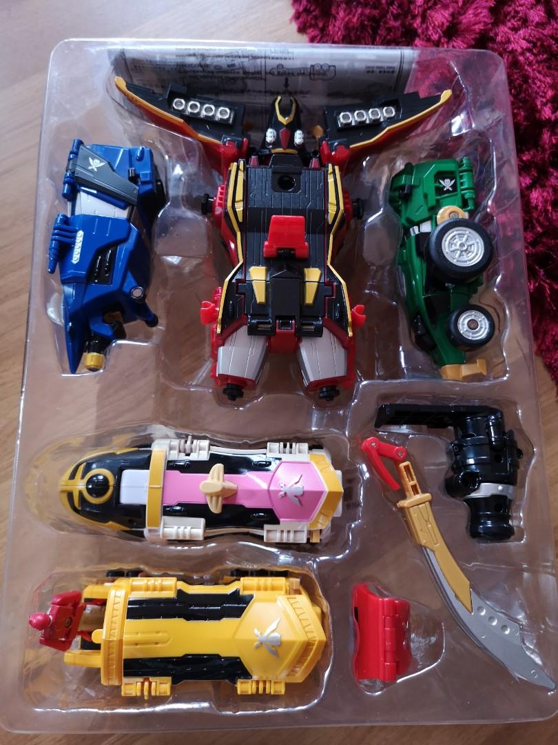 Bandai 2012 Power Rangers MMPR Kaizoku Super Sentai Gokaiger Gokai-Oh DX Megazord Action Figure ...