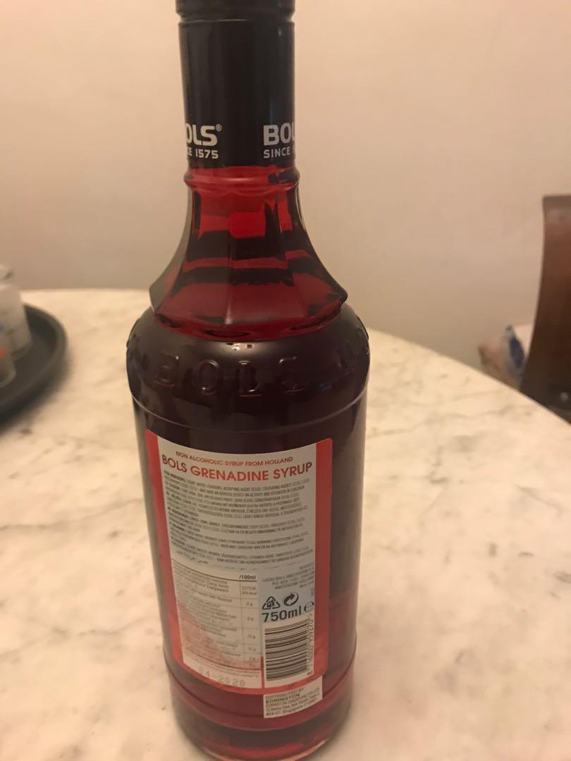 Bols Grenadine Syrup 750ml, Food & Drinks, Beverages on Carousell