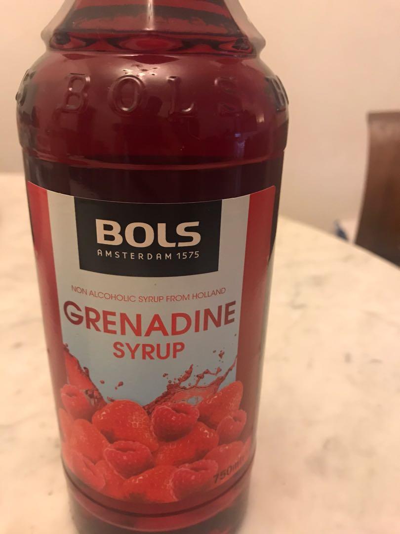 Bols Grenadine Syrup 750ml, Food & Drinks, Beverages on Carousell