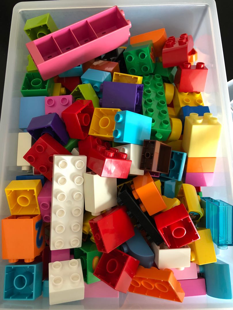 Box of LEGO big bricks for young kids. Box not included., Hobbies ...
