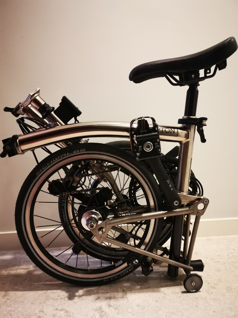 Brompton Nickel Ti Black Edition H6E, Sports Equipment, Bicycles ...