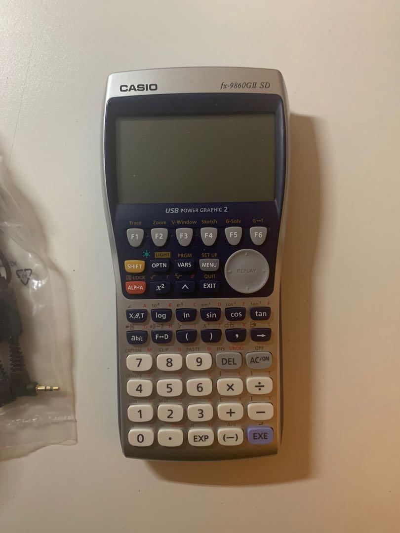 Casio fx-9860GII SD GDC Graphical Calculator 計數機, 音響器材, 可攜式音響設備 - Carousell