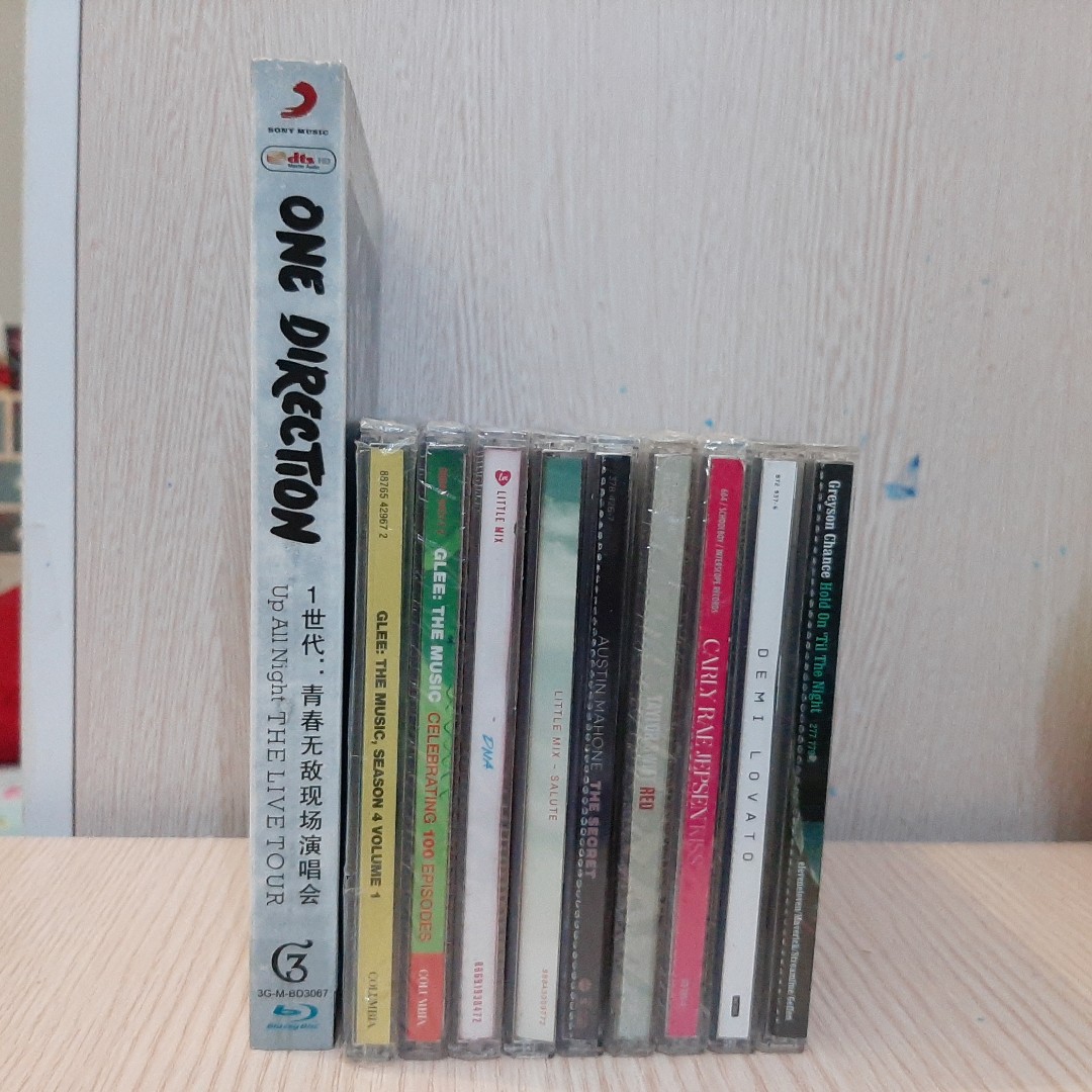 cd / dvd glee, one direction, little mix, taylor swift, austin mahone ...