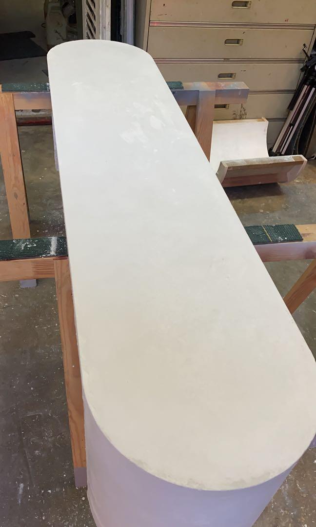 Custom made gfrc pill shape bench, Furniture & Home Living, Furniture ...
