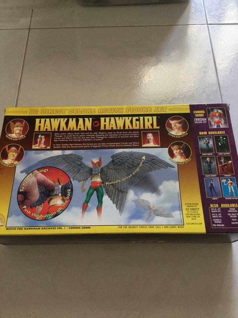 Dc direct hawk man and hawk girl boxset, Hobbies & Toys, Toys & Games ...