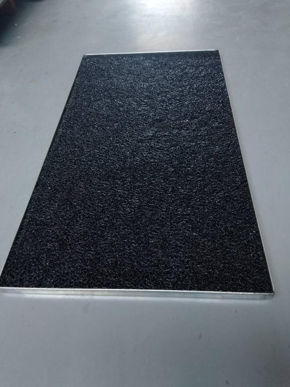 Disinfecting Rubber Dirt Mat with Rust Proof Galvanize Steel Tray for ...