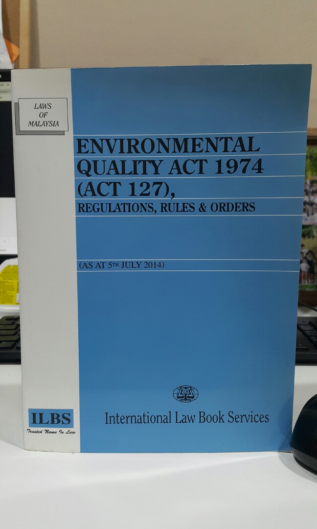 (ENG) Environmental Quality Act 1974 (Act 127), Hobbies & Toys, Books ...