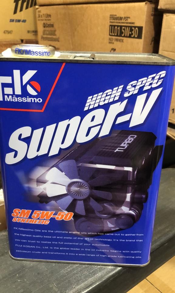 FK MASSIMO SUPER-V ENGINE OIL (5W50) EO, Car Accessories, Accessories on Carousell