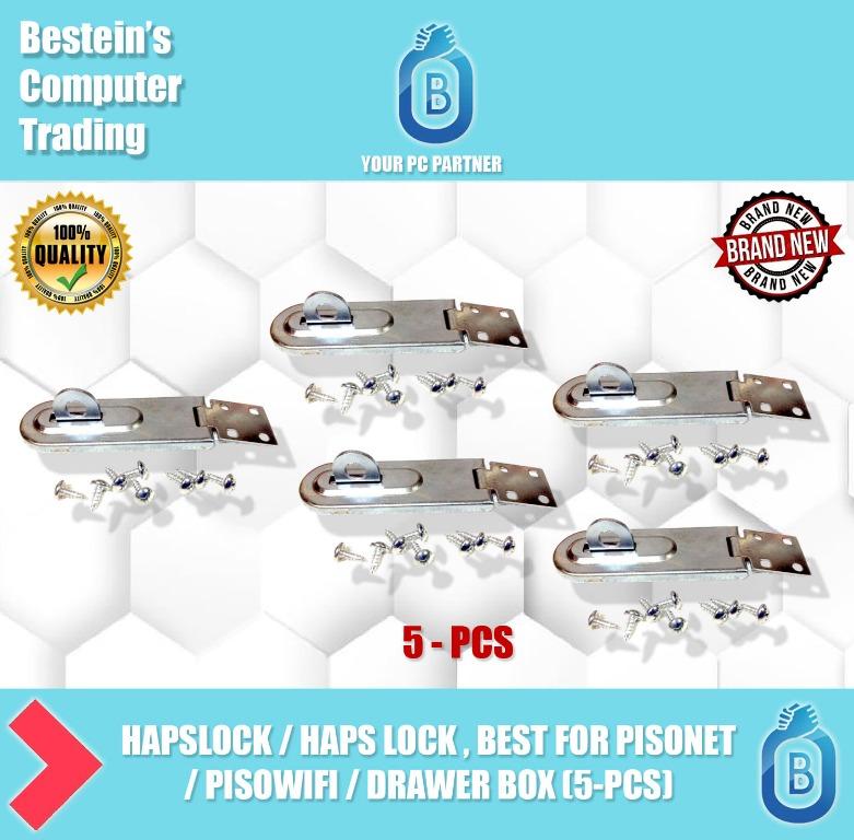 HAPSLOCK / HAPS LOCK , BEST FOR PISONET / PISOWIFI / DRAWER BOX (5-PCS ...
