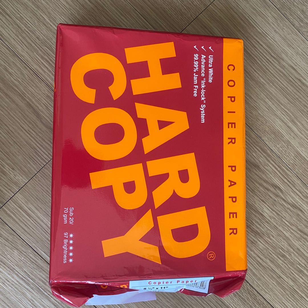 HardCopy Copy Paper Letter Short Bond Paper, Hobbies & Toys, Stationary ...